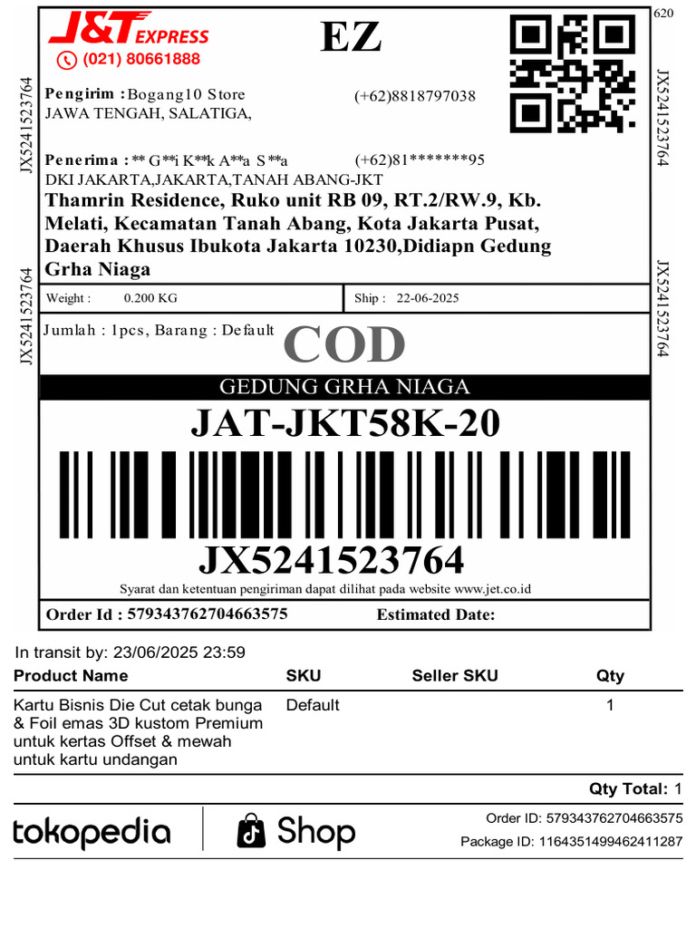 JAT-JKT58K-20: Gedung Grha Niaga | PDF