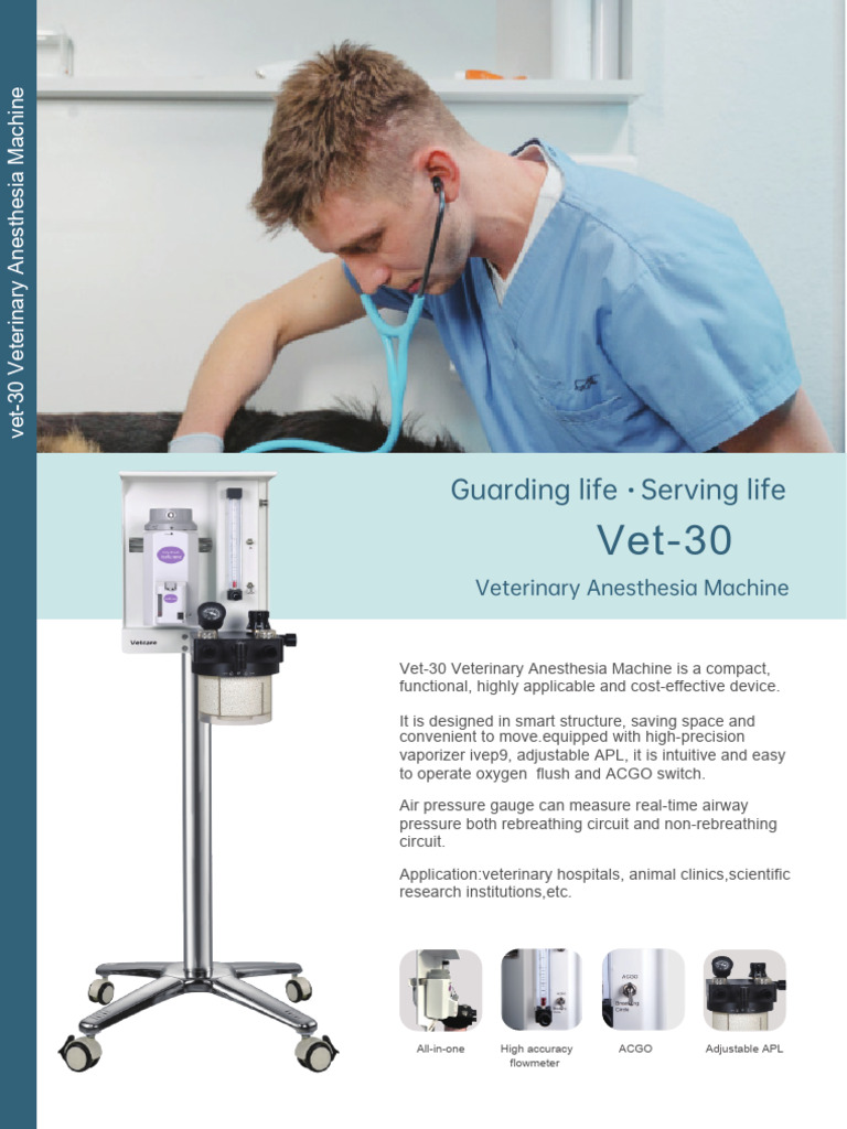 Catalog of VET-30 Veterinary Anesthesia Machine-SioMed | PDF ...