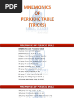 Groupwise Periodic Table Mnemonics | PDF