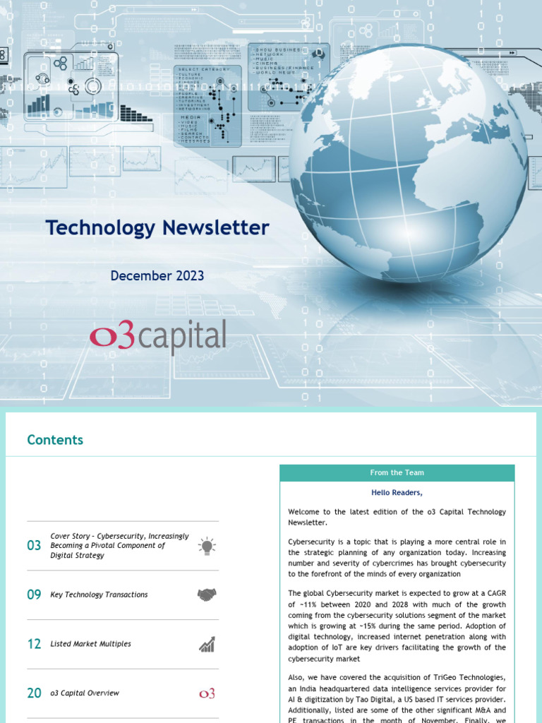 Technology Newsletter - Cybersecurity | PDF | Security | Computer Security
