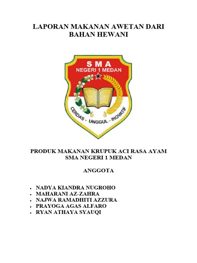 Laporan Makanan Awetan Dari Bahan Hewani | PDF