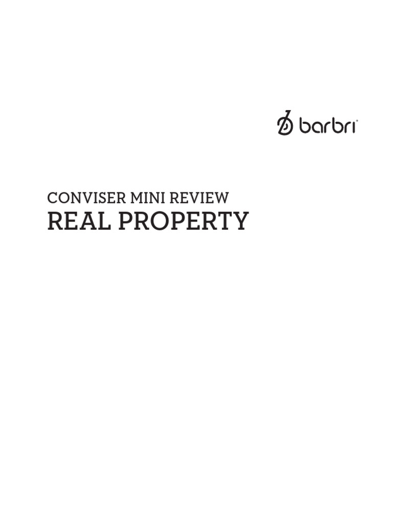 Real Property Mini Review Guide | PDF | Leasehold Estate | Lease