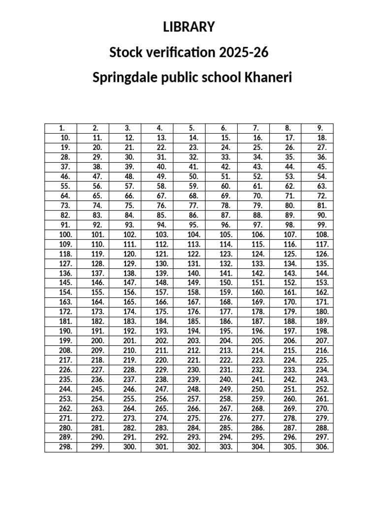 Stock Verification | PDF