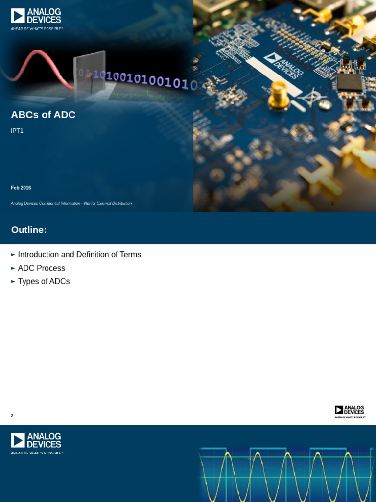 ADC Presentation | PDF | Analog To Digital Converter | Sampling (Signal ...