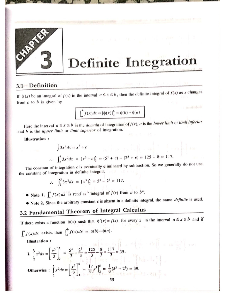Definite Integration | PDF