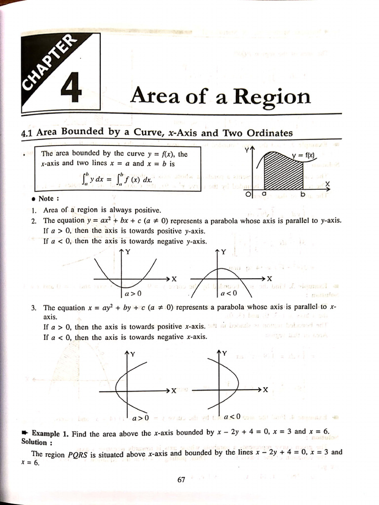 Area of Region | PDF