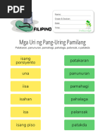 Pandiwa Worksheets | PDF