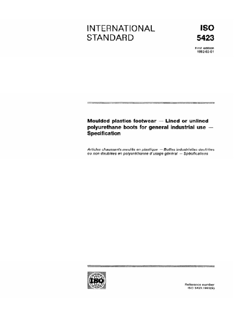Iso 5423 - 1992 | PDF