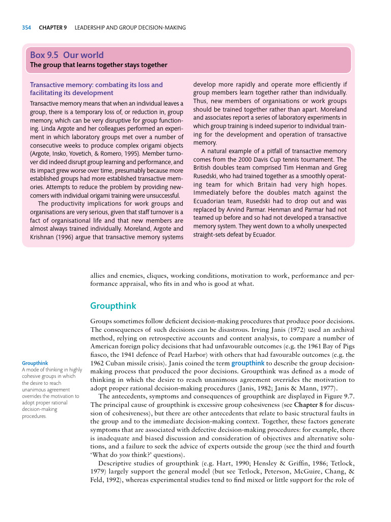 Groupthink vs. Group Polarization Explained | PDF | Psychology ...