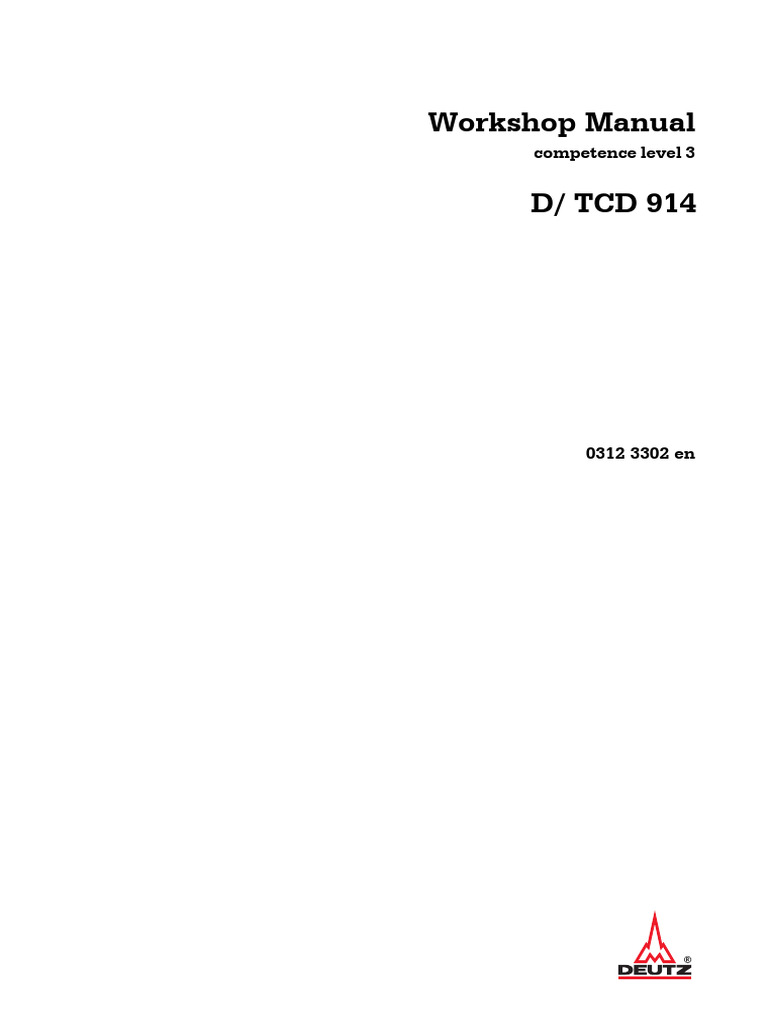 Deutz Engine Manual | PDF | Diesel Engine | Internal Combustion Engine