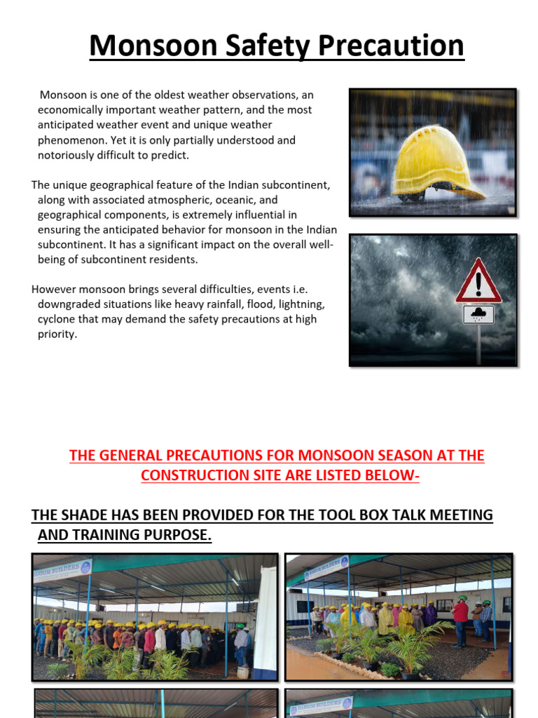 Monsoon Safety Precaution | PDF