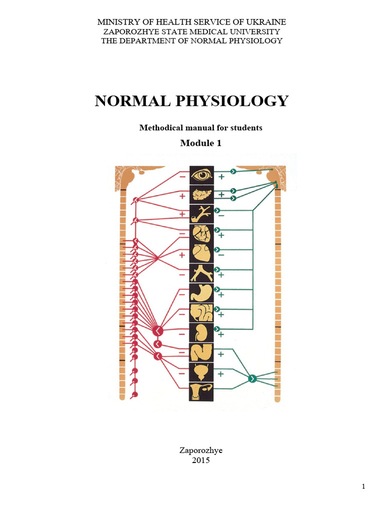 15normal Physiology - Mod 1 | PDF | Chemical Synapse | Autonomic ...