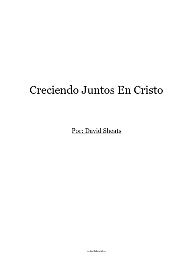 Creciendo en Cristo: Ministerio y Unidad | PDF | Cristo (título) | Amor