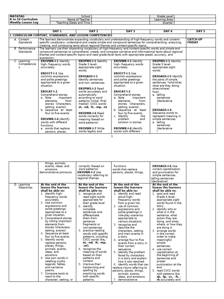 Grade 3 Regional Themes Vocabulary | PDF | Vocabulary | Word