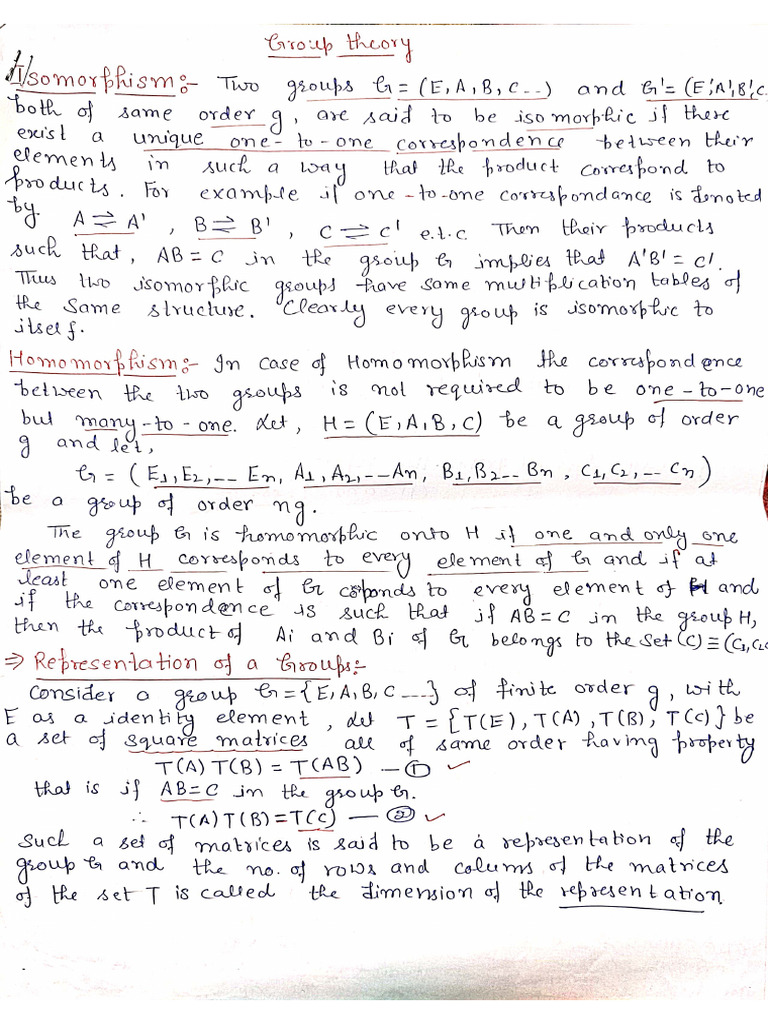 Group Theory | PDF