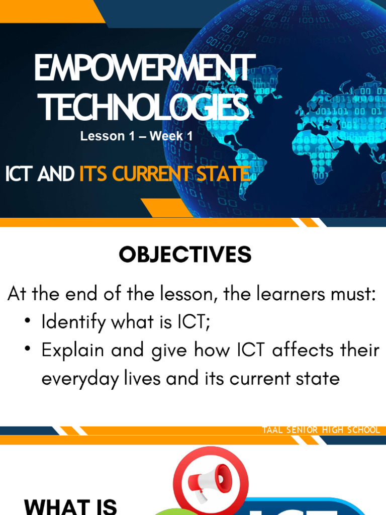 Site-EmTech PPT W1-Lesson 1 | PDF | World Wide Web | Internet & Web