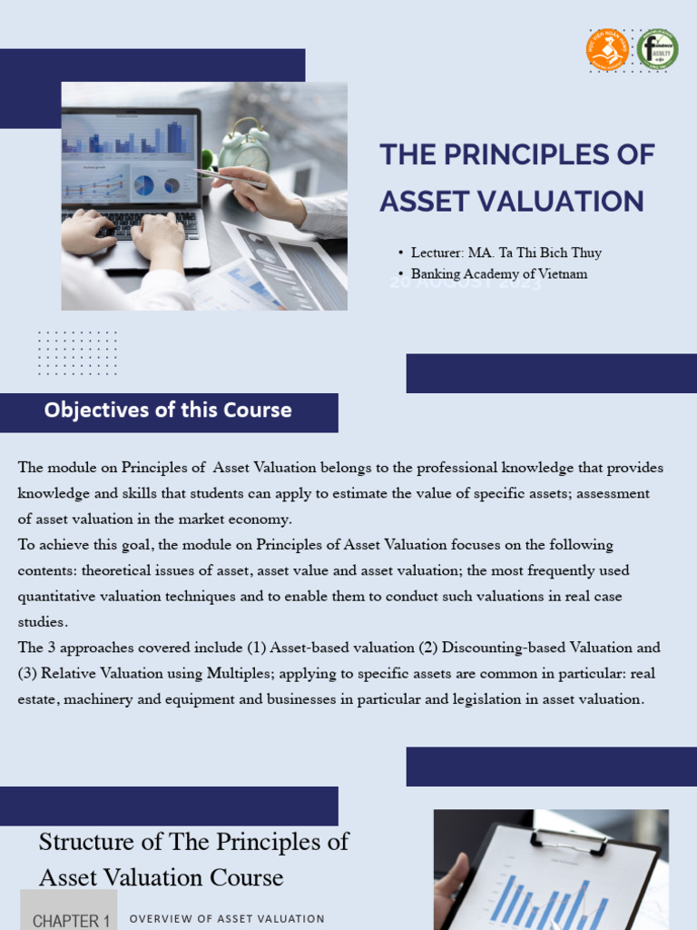 Chapter 1 - The Overview of Asset Valuation | PDF | Valuation (Finance) | Value (Economics)