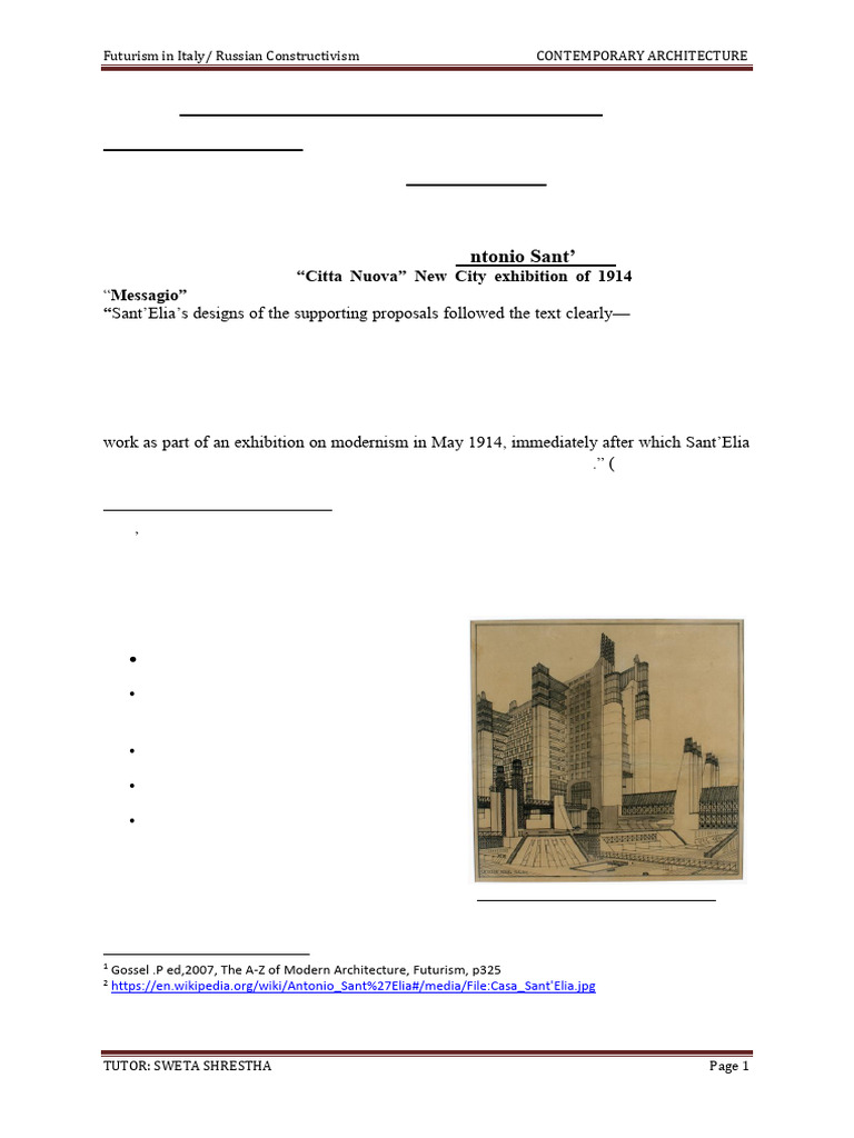 Lesson 7 Futurism in Italy & Russian Constructivism | PDF | The Arts ...