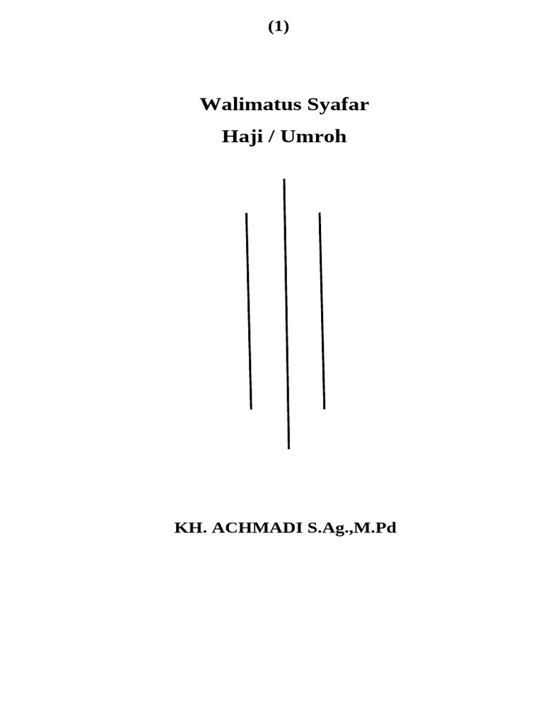 Walimatus Syafar P Achmadi New | PDF