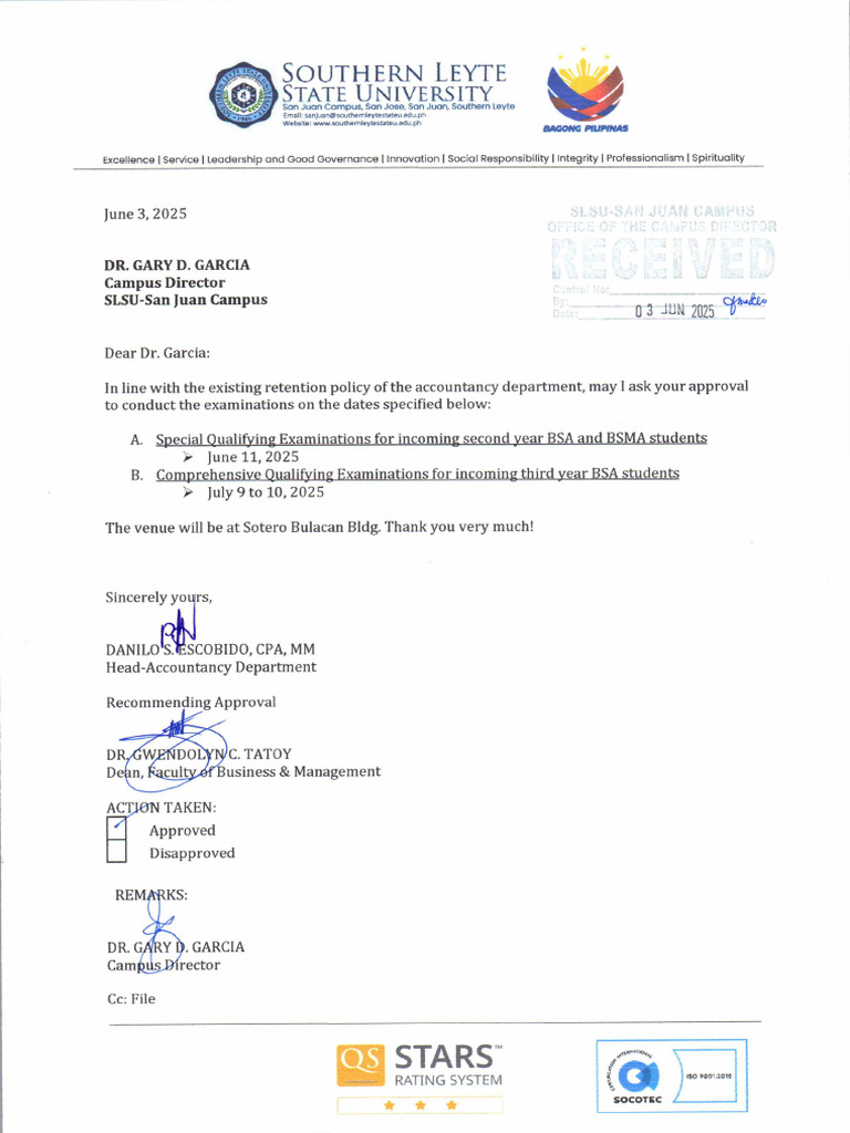 Special Qualifying Exam 1 | PDF