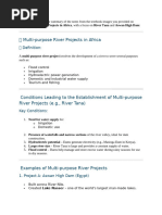 Multipurpose River Project in Africa | PDF