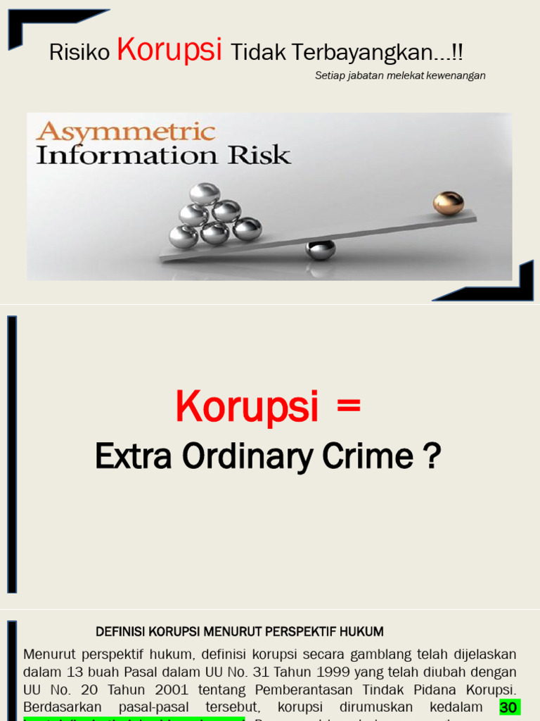 Presentasi Korupsi Fix | PDF