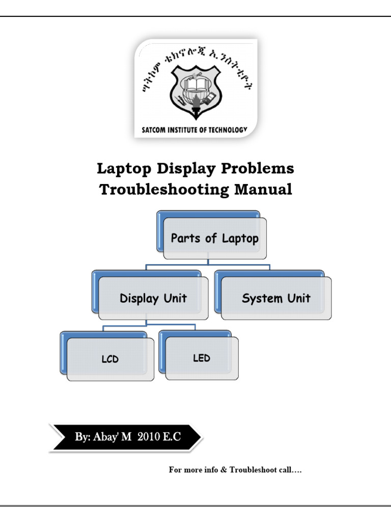 Laptop Display Troubleshooting | PDF | Backlight | Fluorescent Lamp