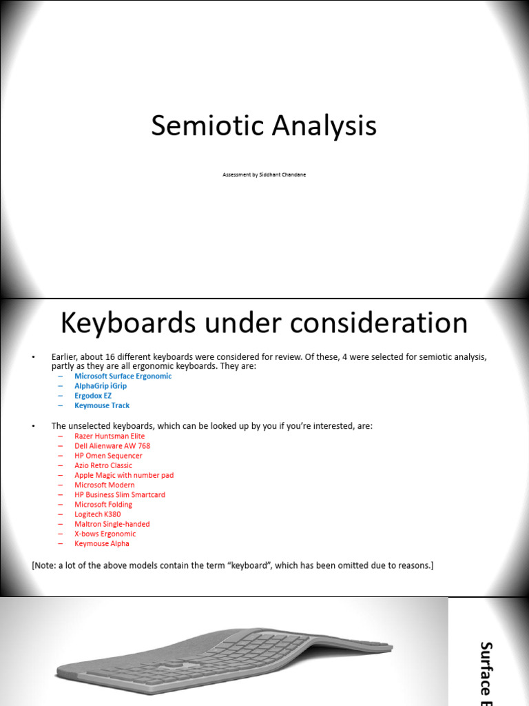 A Semiotic Analysis Regarding Keyboards | PDF