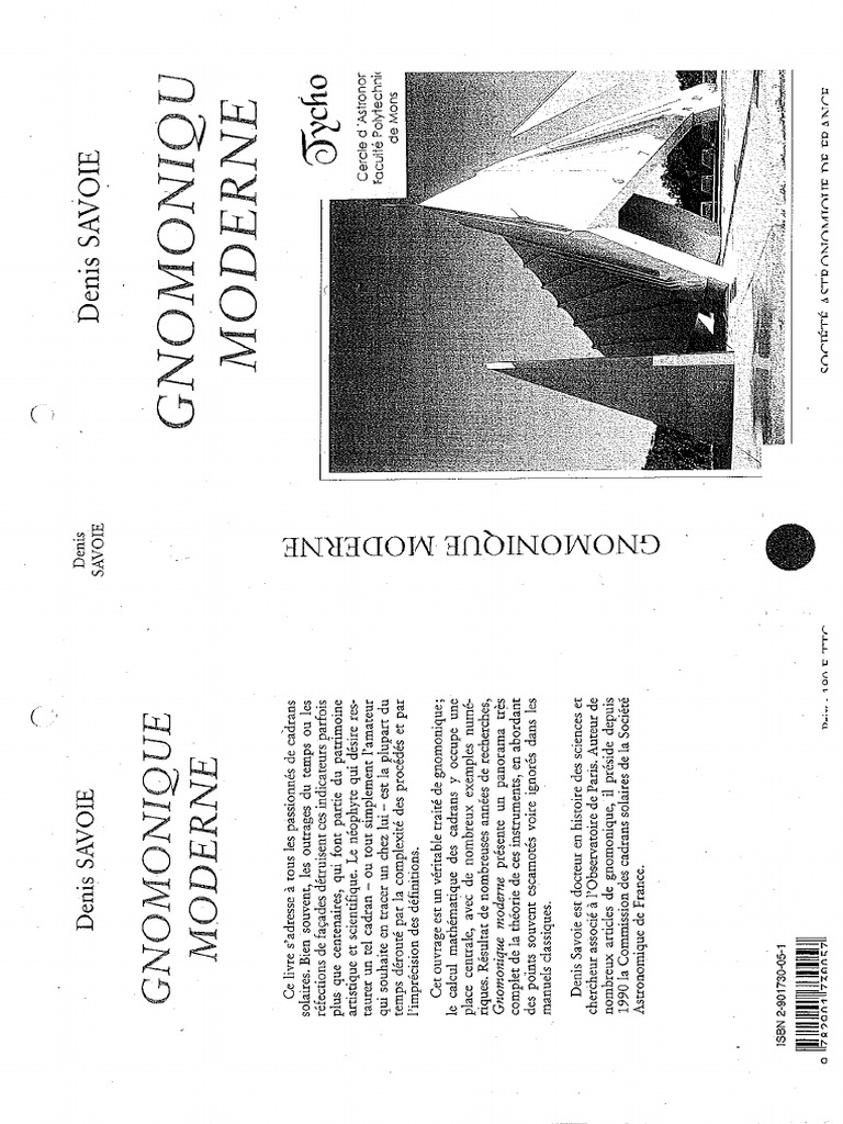 Gnomonique Moderne (Denis Savoie) (Z-lib.org) | PDF