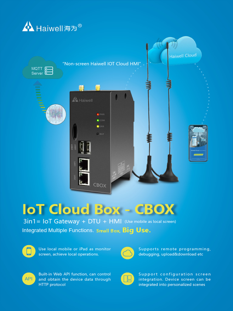 Haiwell - Haiwell IoT Cloud CBOX Catalog | PDF | Internet Of Things | Cloud Computing