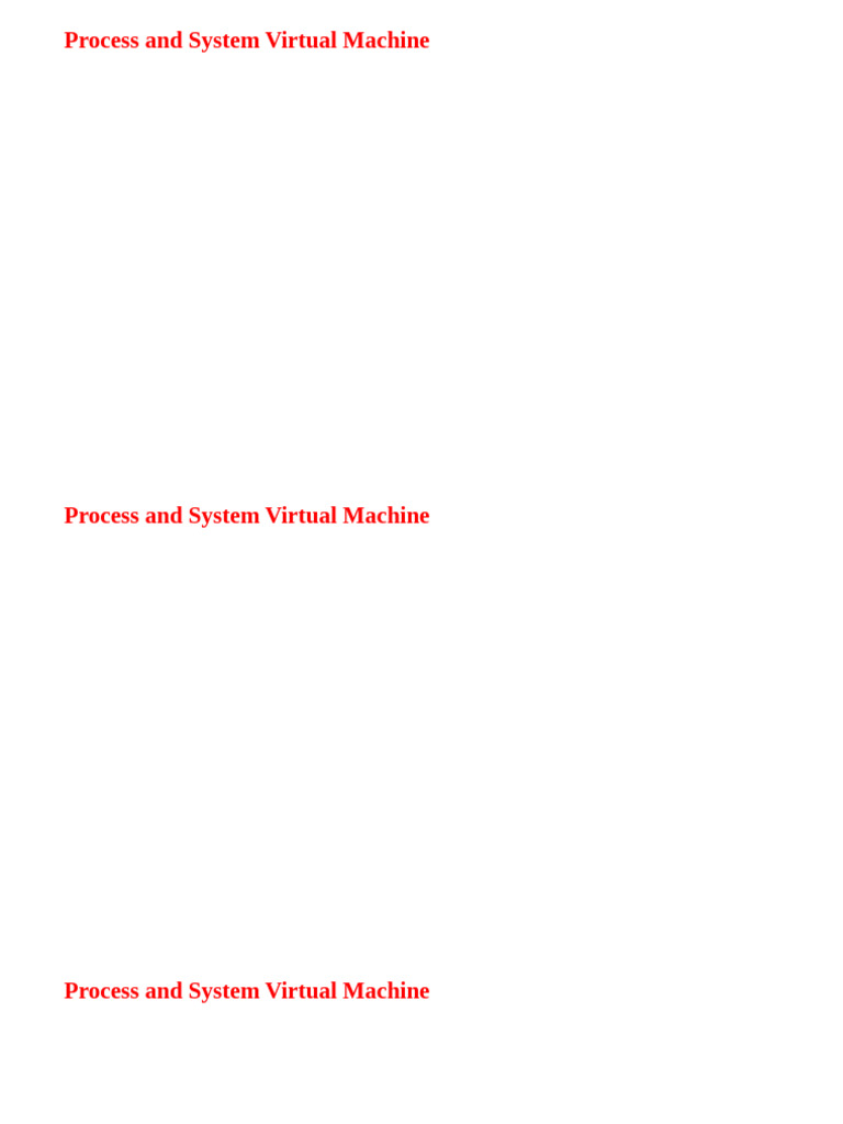CC Unit 2 - Process and System Virtual Machine | PDF