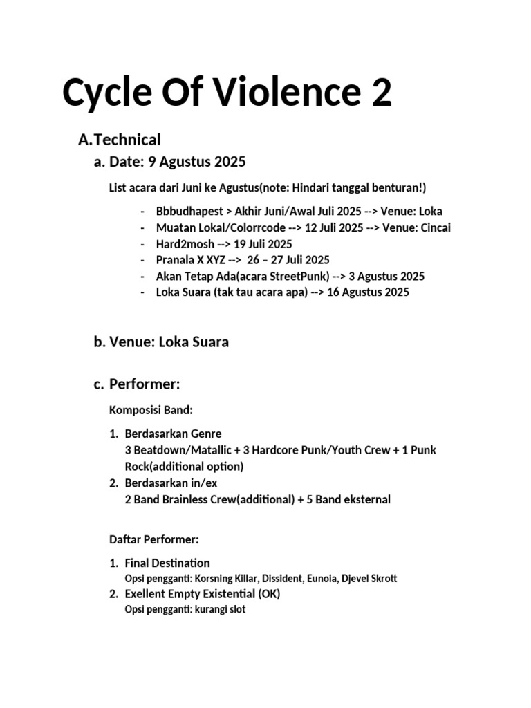 Cycle of Violence 2 | PDF