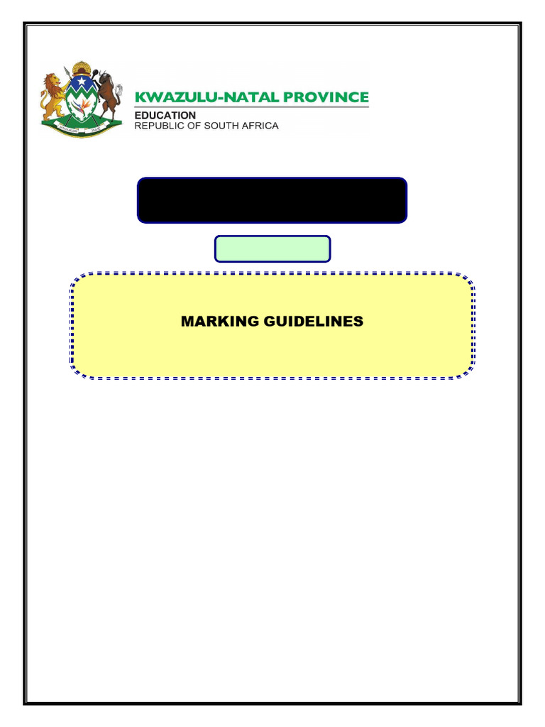 Grade 12 History P2 Marking Guidelines | PDF | Apartheid