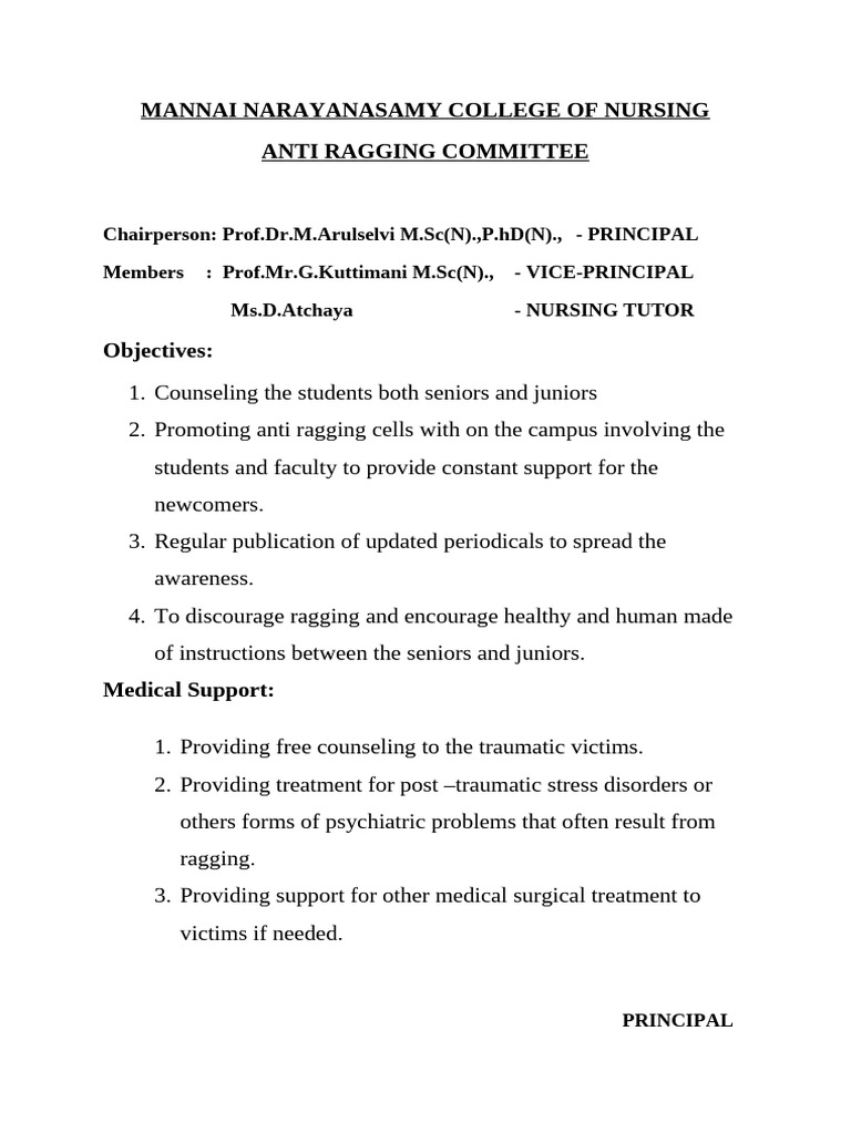 Anti Ragging | PDF