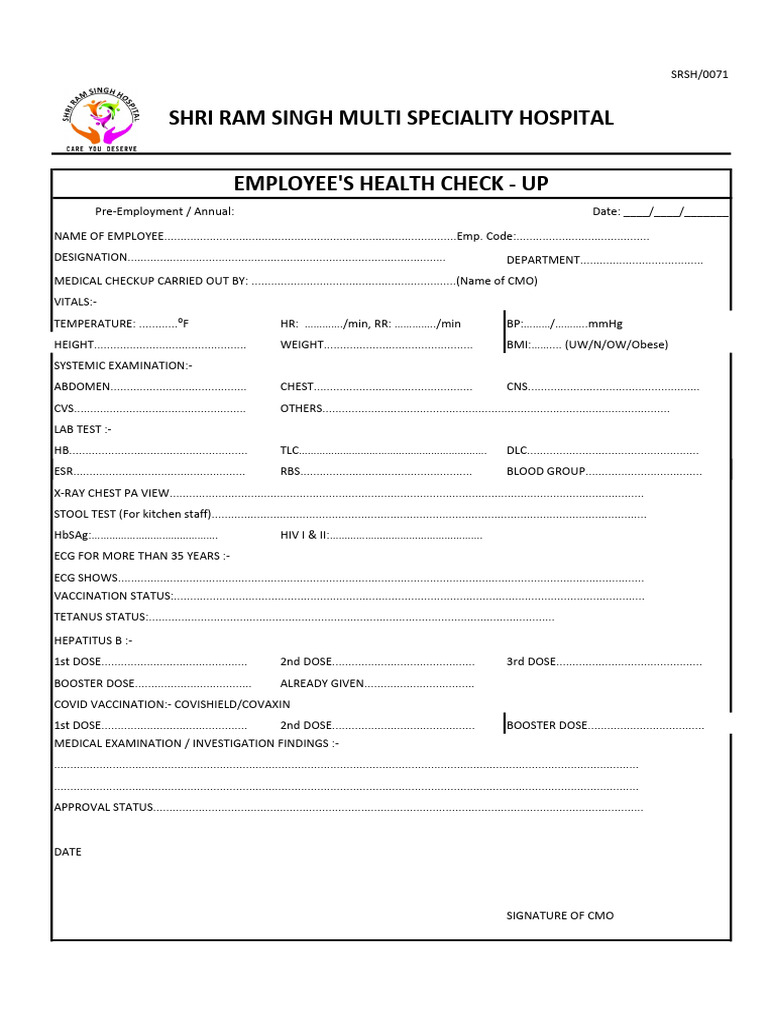 Annual Health Chechk Up | PDF | Vaccination | Public Health