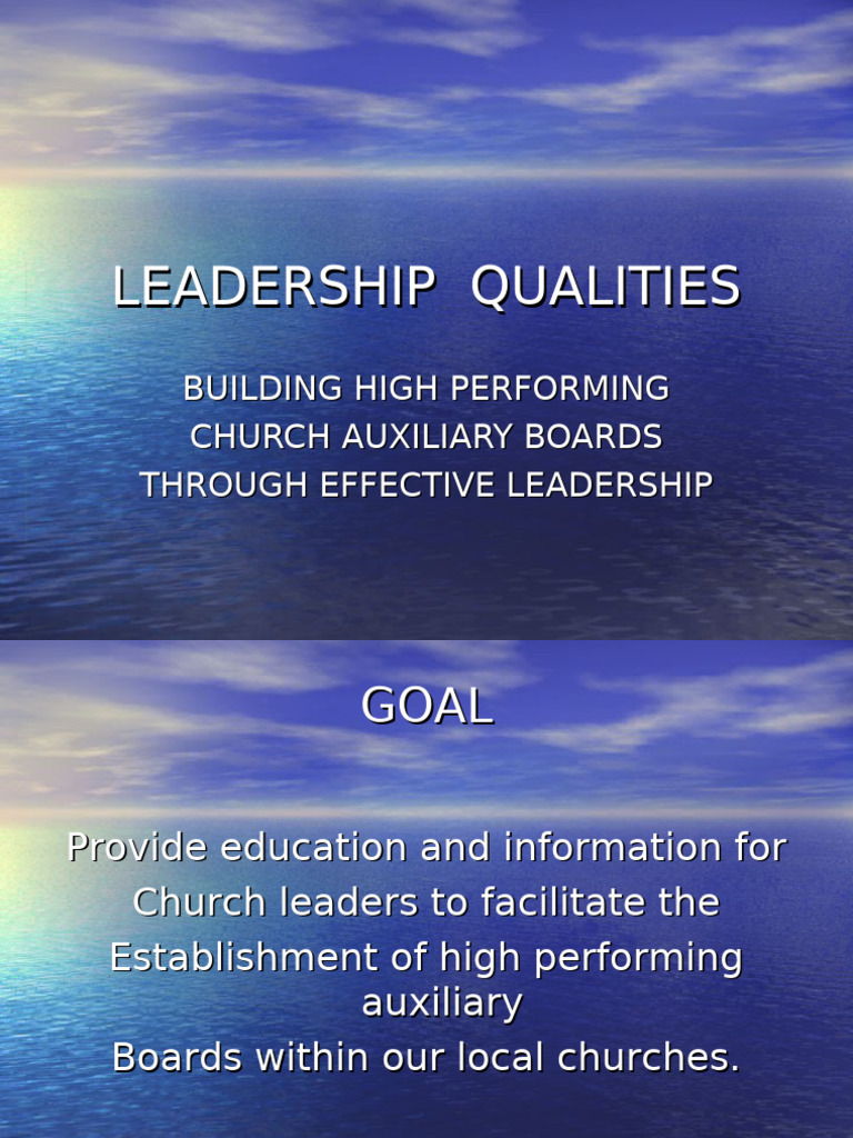 Leadership Qualities | PDF | Leadership | Disciplines