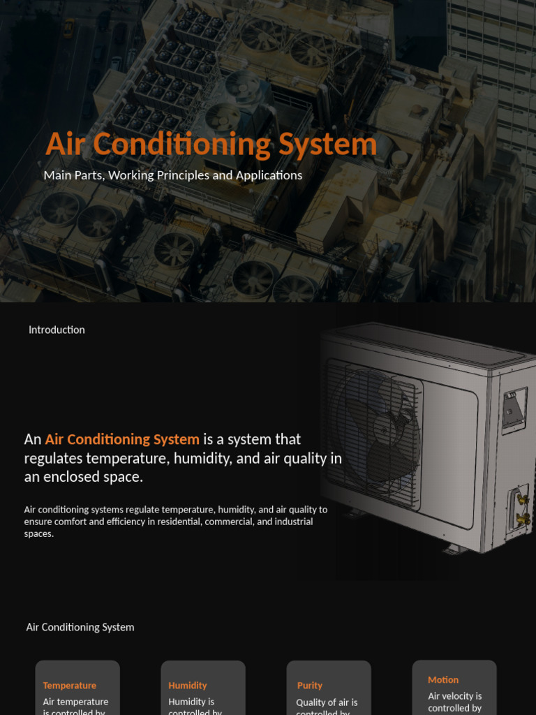 PRESENTATION 1 - MM Sir - Air Conditioning System | PDF | Air Conditioning | Humidity
