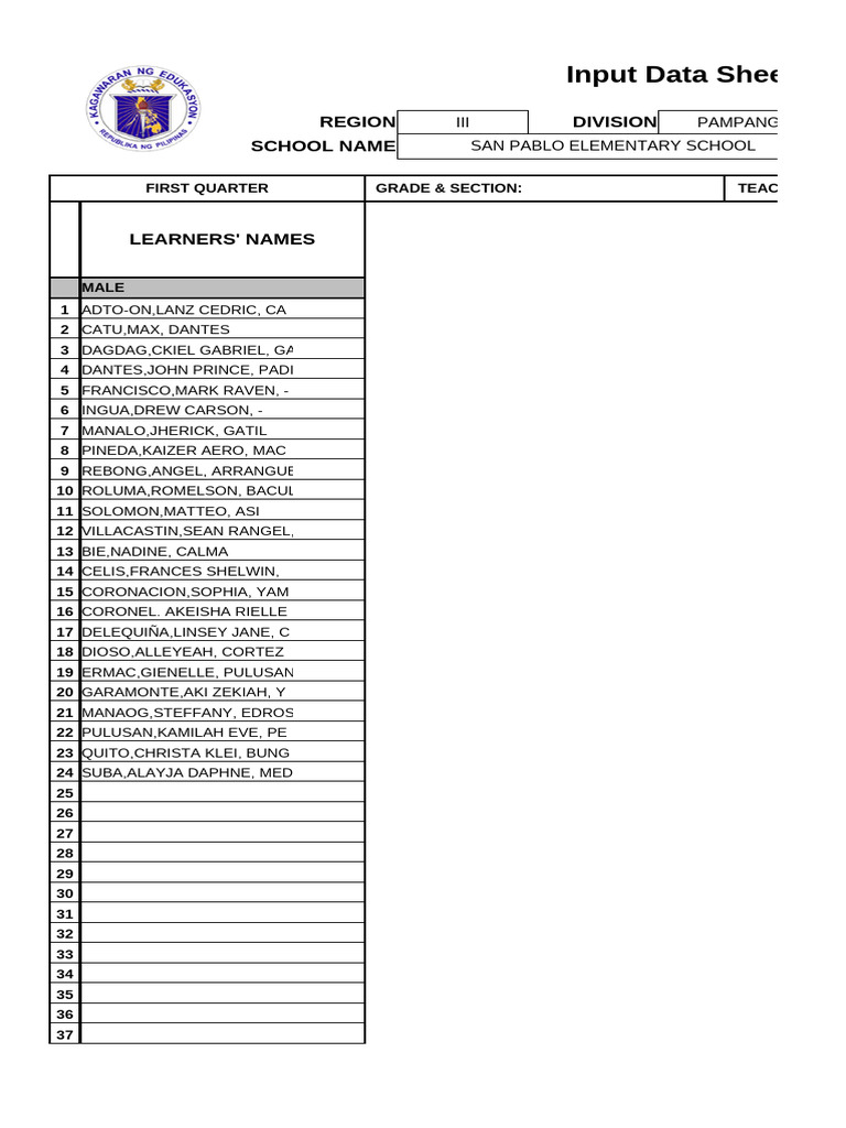 E Class Record 2 Maroon Sy 2025-2026 | PDF