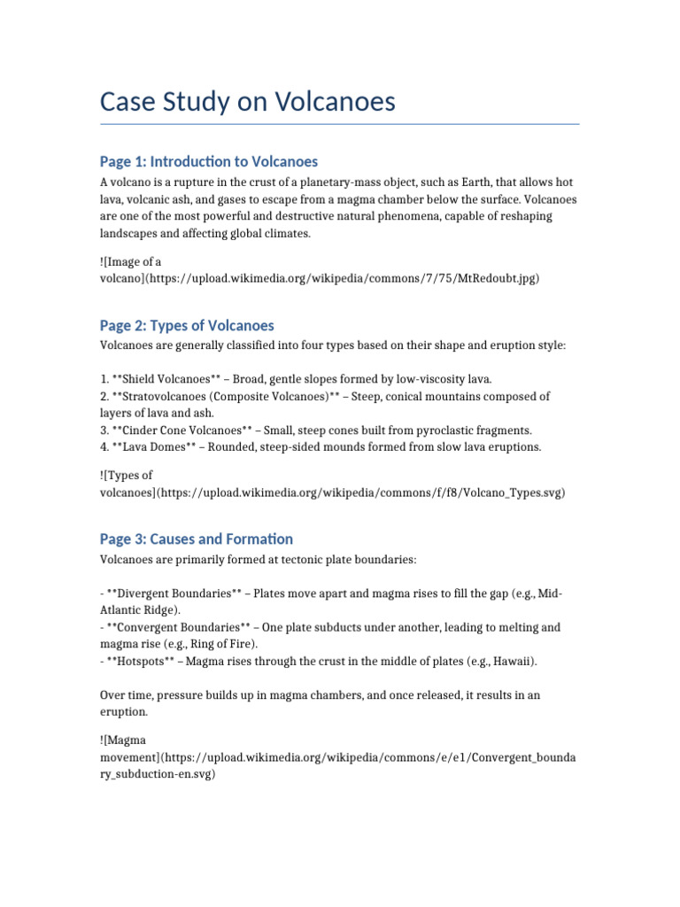 Understanding Volcanoes: Types & Impact | PDF | Volcano | Lava