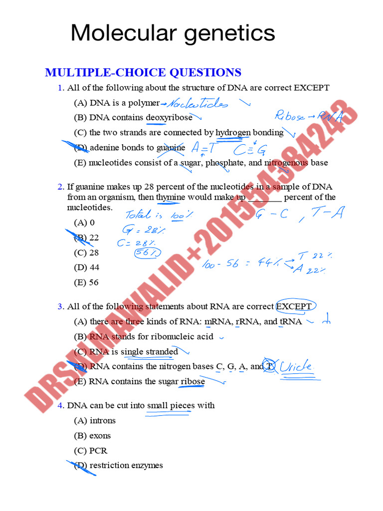Bio Classified Q+A Dr. SALMA WALID | PDF