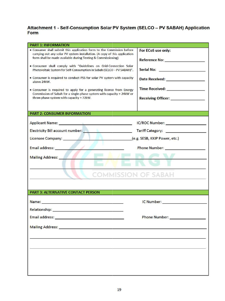 Selco Form | PDF