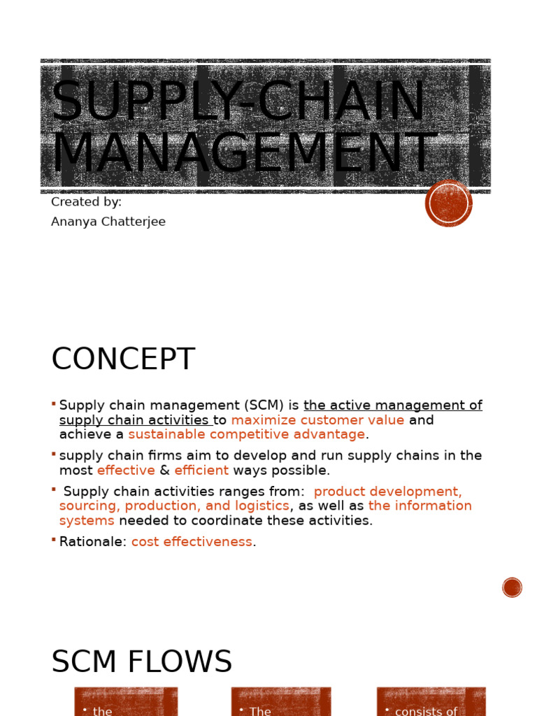 Supply Chain Management | PDF | Supply Chain Management | Supply Chain