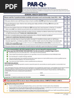 ParQ Plus 2024 PDF | PDF | Asthma | Diseases And Disorders