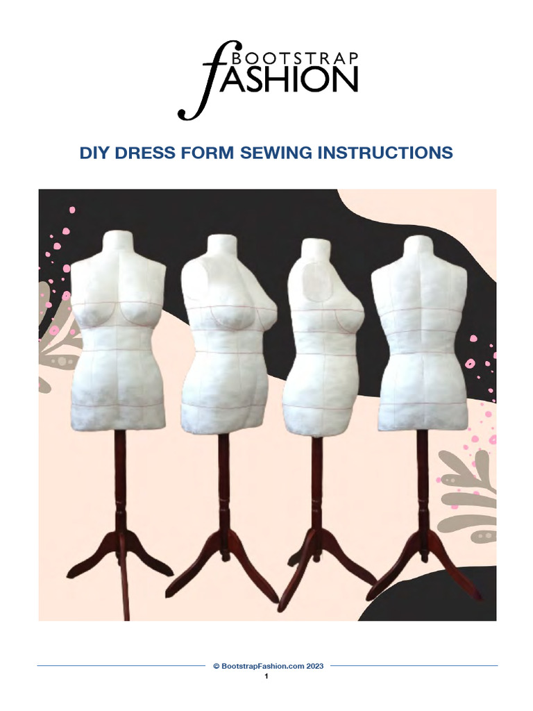 DIY Dress Form Sewing Guide | PDF | Seam (Sewing) | Sewing