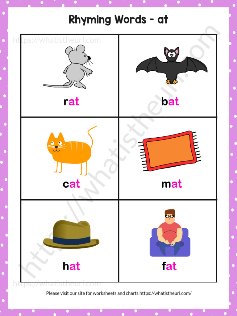 Rhyming Words Flash Cards Released On May 12 | PDF