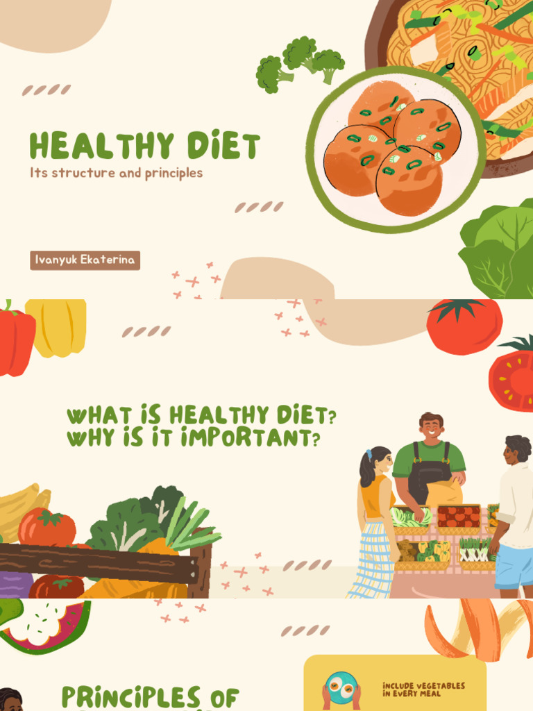 Principles of a Healthy Diet Guide | PDF