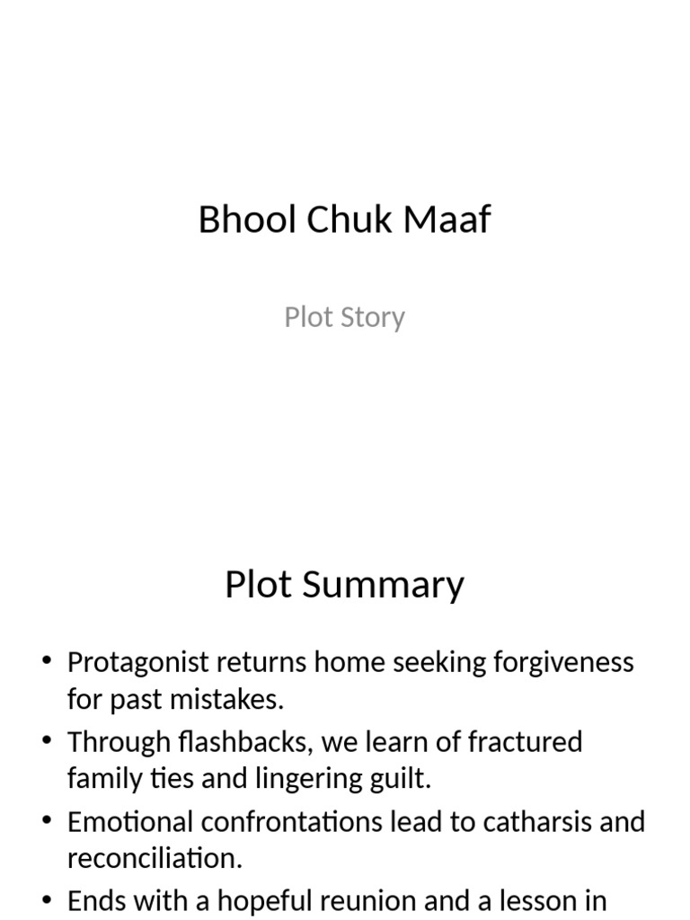 Bhool Chuk Maaf Plot | PDF
