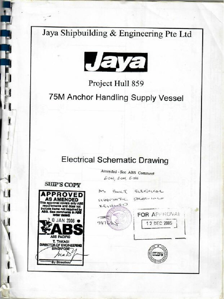 Electrical Single-Line Diagrams, Overall Diagram of AC Main ...