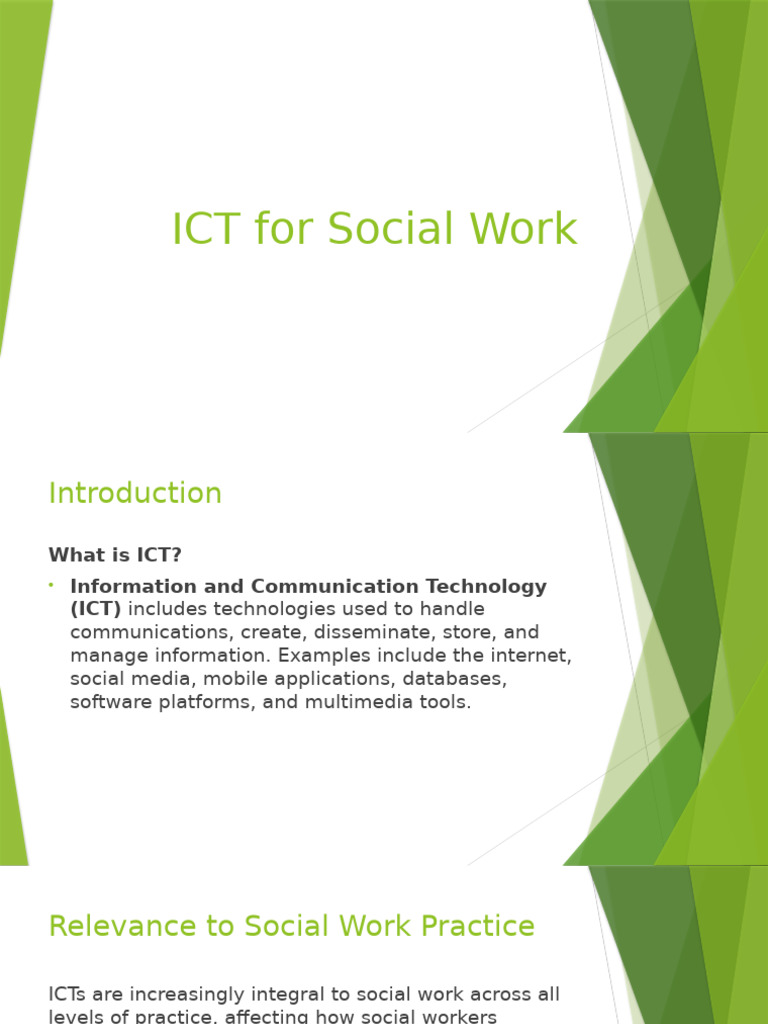 ICT For Social Work | PDF | Educational Technology | Information