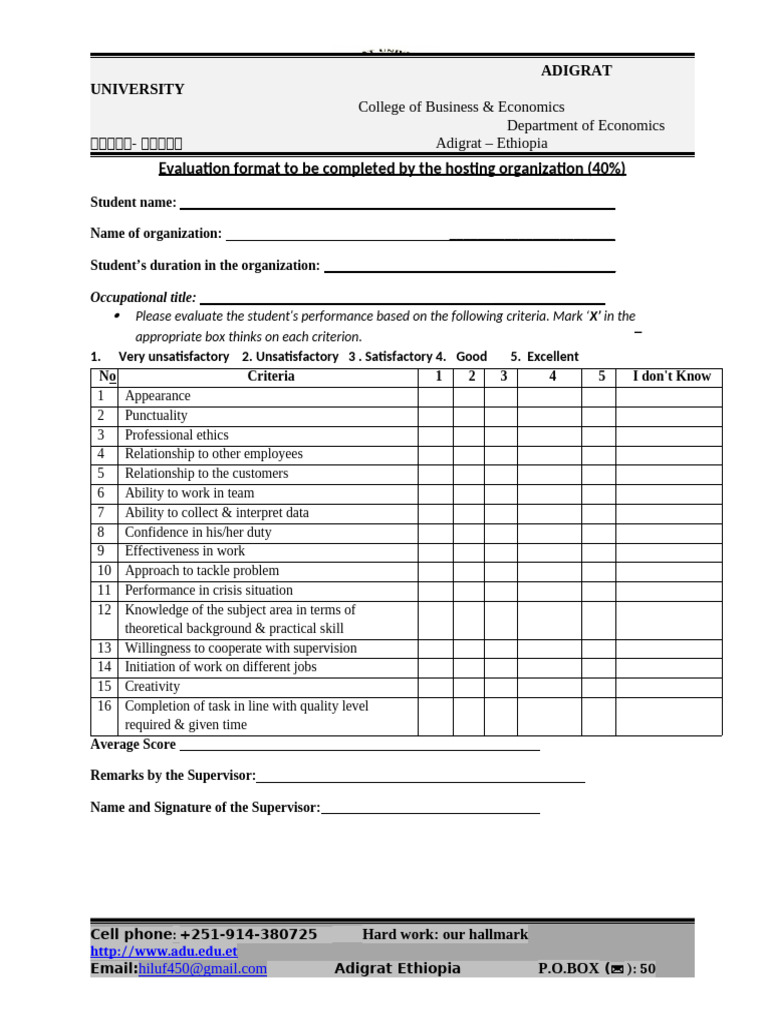 ADU Practical Attachement Report Writing Format | PDF | Business